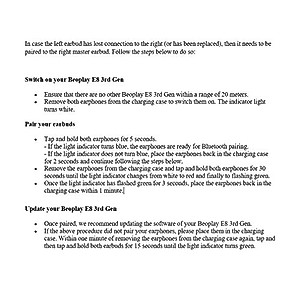 Bang & Olufsen Beoplay E8 2.0 True Wireless Earphones Qi Charging, Natural - 1646101