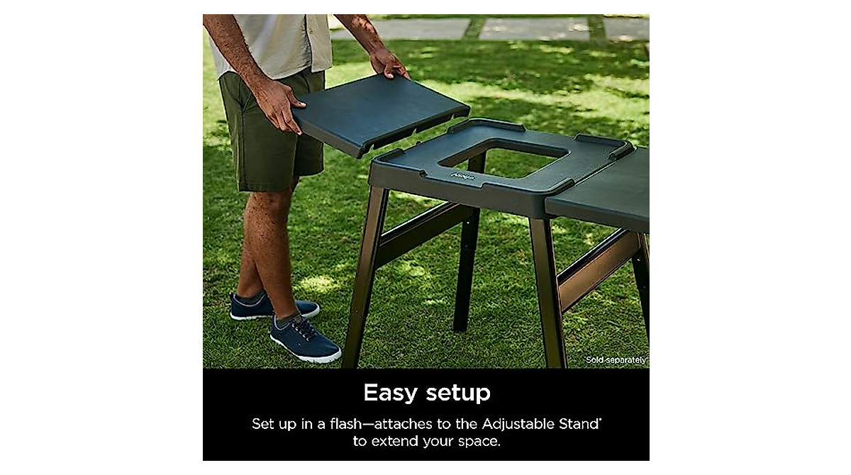 Ninja XSKUSSDTBL Attachable Table for Outdoor Cooking