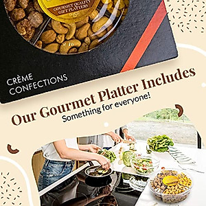 Nuts Gift Platter Tray! Kosher- NUTS Food Arrangement Healthy Variety Sweet, Salty, Roasted, Care Package, Birthday Nuts Assortment, Kosher Snack Box for Families, Office, Home
