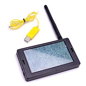Readytosky 4.3" FPV Monitor 48CH 480 x 272 LCD Reciever Monitor Auto Search with OSD Built-in Battery+Sunshade Hood for FPV Drone Quadcopter