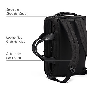TUMI - Alpha 3 Slim Three Way Laptop Briefcase - 15 Inch Computer Bag for Men and Women - Black