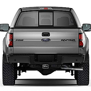 iPick Image Made for Ford F150 Raptor 2017 to 2018 Black Carbon Fiber Look Billet Aluminum 2 inch Tow Hitch Cover
