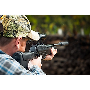 Barra Pellet Guns for Adults - Air Rifle for Hunting, Scope Included, Fires .177 Caliber Pellets, Break Barrel Spring Piston (Black TPR 1300 FPS)