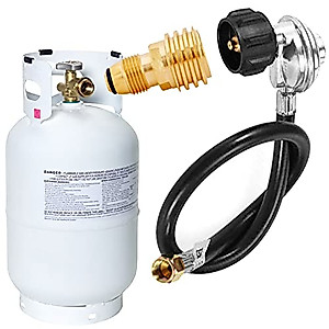 Uenede Brass Propane Tank Adapter Converts POL LP Tank Service Valve to QCC1/Type1 Hose or Regualtor Old to New Type Connection