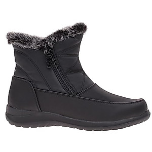 totes Dalia Womens Snow Boots, Black, 10 Wide