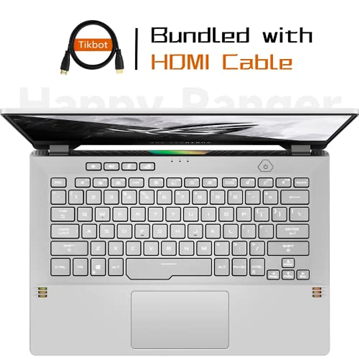 Asus 2022 ASUS ROG Zephyrus 14'' Flagship Gaming Laptop, AMD Ryzen 7 5800HS(8 Cores), GeForce RTX 3060 6GB GDDR6, 144Hz 100% sRGB Pantone, Backlit Keyboard, White (16GB RAM | 512GB PCIe SSD)