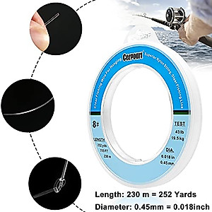 Clear Fishing Wire,755FT Monofilament Fishing Line,Clear String for Hanging,Strong Clear Wire Invisible Nylon Thread for Hanging Balloon,Garland,Picture,Crafts,Decorations,Suitable for Beading Sewing