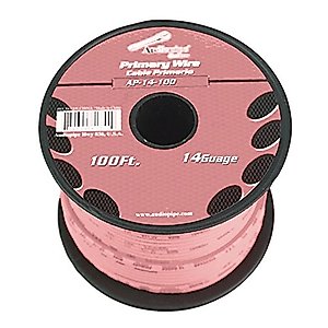 Audiopipe 14 Gauge 100Ft Primary Wire pink