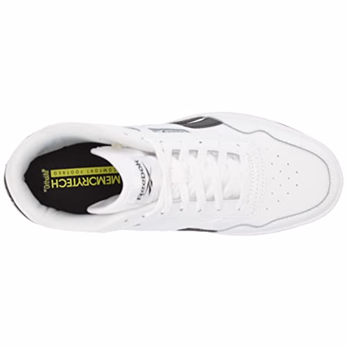 Reebok Women's Club C High Top Cross Trainer, White/Black, 7.5