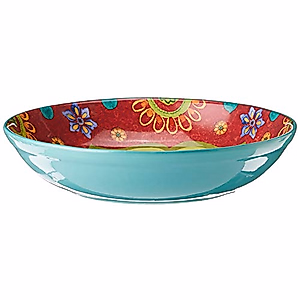 Certified International Tunisian Sunset Serving/Pasta Bowl, 13.25" x 3", Multicolor