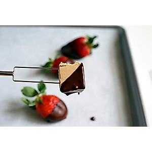 Fox Run 3-Piece Chocolate Dipping Set, 0.5 x 5 x 13 inches, Metallic