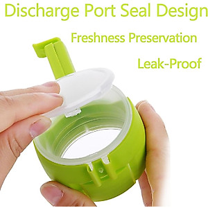 PodaFu 4PCS Bag Clips with Pour Spout, Sealing Clips with Pouring Spouts, Great for Organizing and Storing Food in the Kitchen (4 Colors)