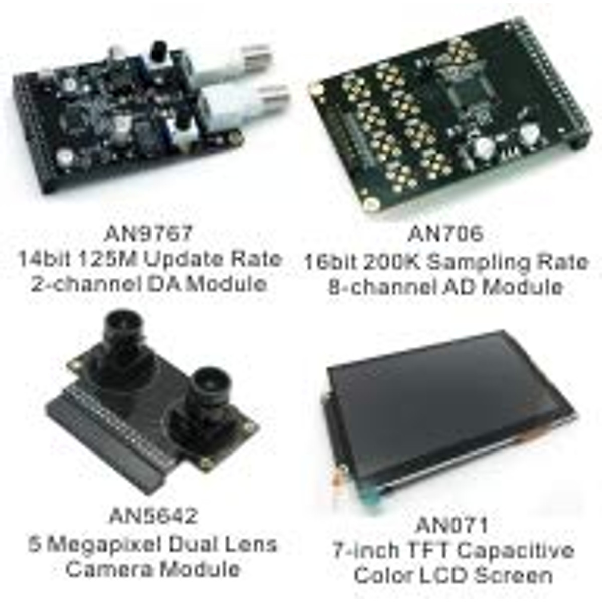 ALINX Brand Xilinx Zynq-7000 ARM/Artix-7 FPGA SoC Development Board Zedboard (AX7020, FPGA Board with DA/AD/Camera/LCD Module)