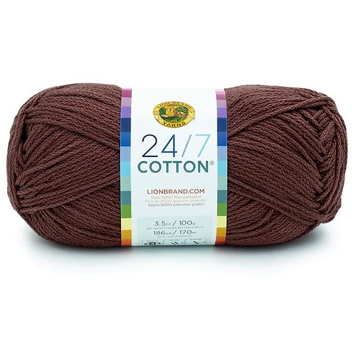 Lion Brand Yarn - 24/7 Cotton - 6 Skein Assortment (Autumn)