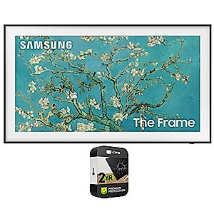SAMSUNG QN32LS03CBFXZA 32 inch The Frame QLED HDR 4K Smart TV 2023 (Renewed) Bundle with 2 YR CPS Enhanced Protection Pack