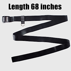 Car Seat Travel Belt | Adjustable Strap to Convert Kid and Carry-on Luggage into an Airport Stroller，Easy Carry ,Universal Size, Black