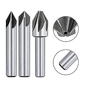 AHAFEI Steel Chamfering 60/90 Degrees Countersink Drill Bit Metal Chamfering Drill Hole 1Pcs (Color : 12X90D)