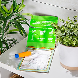 Melissa & Doug On the Go Water Wow! Reusable Water-Reveal Activity Pad - Safari - FSC Certified