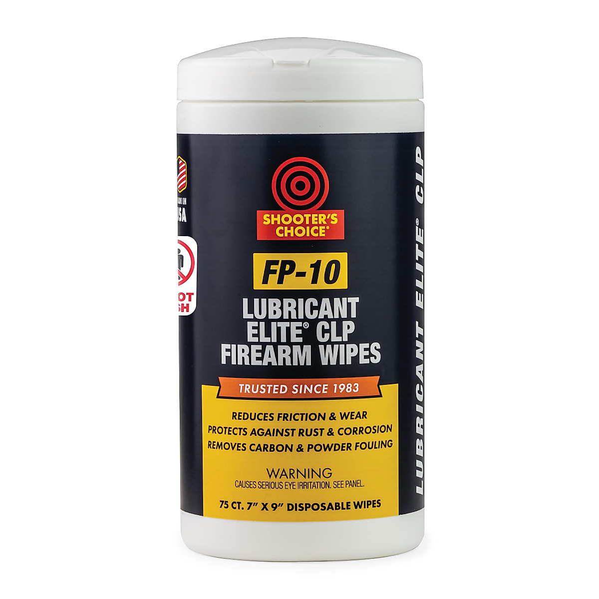 Shooter's Choice FP-10 Wipes 75ct Canister, One Size