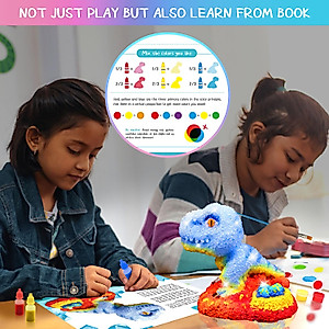 Crystal Growing Kit, Light-Up Dinosaur Terrarium Kit, Grow, Paint & Decorate Your Own Dinosaur, DIY STEM Project Educational Arts and Crafts Set, Gift Idea for Boy & Girl Aged 8 9 10 11 12+ (Upgraded)