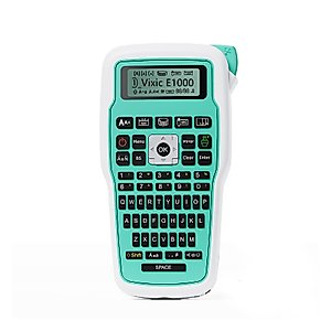 Vixic Label Maker Machine, Portable Label Maker with QWERTY Keyboard, Handheld Label Printer One Touch Key, Easy to Use Labeler, Cable Label Maker for Home Industrial Organization, Green