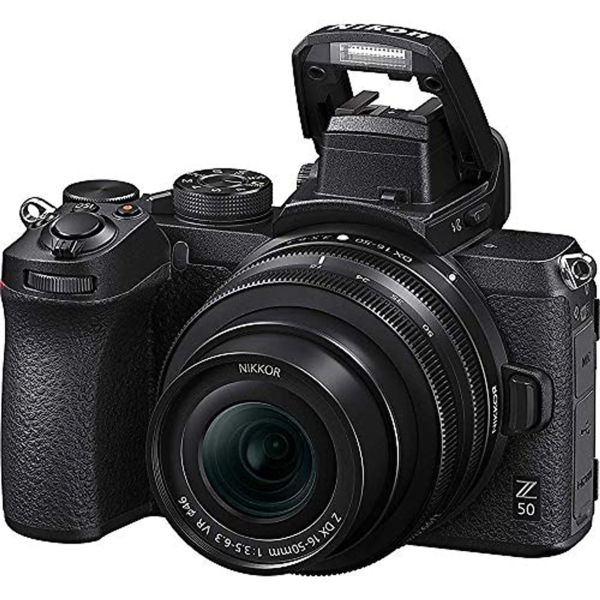 Nikon Z50 DX Mirrorless Camera Body w NIKKOR Z DX 16-50mm f/3.5-6.3 VR Lens (Renewed) Bundle with Lexar 32GB SDHC UHS-1 Memory Card, Deco Gear Photo and Video Backpack, Software Suite PaintShop Pro