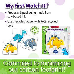 The Learning Journey: My First Match It - Dinosaurs - 2 Year Old Toys, Puzzles for Toddlers, Toddler Puzzle, Educational Toys for 2 Year Old - 15 Self-Correcting Matching Puzzles - Award Winning Toys
