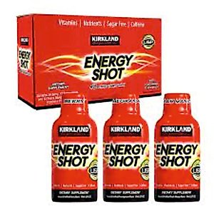 Kirkland Signature Energy Shot (48 Count), "24 Berry, 12 Pomegranate, & 12 Orange, 2 Fl Oz each, 48 Count (Pack of 1)