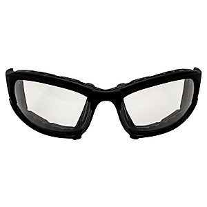 Epoch Hybrid Photochromic Padded Motorcycle Sunglasses Clear to Smoke Lens ANSI Z87.1+