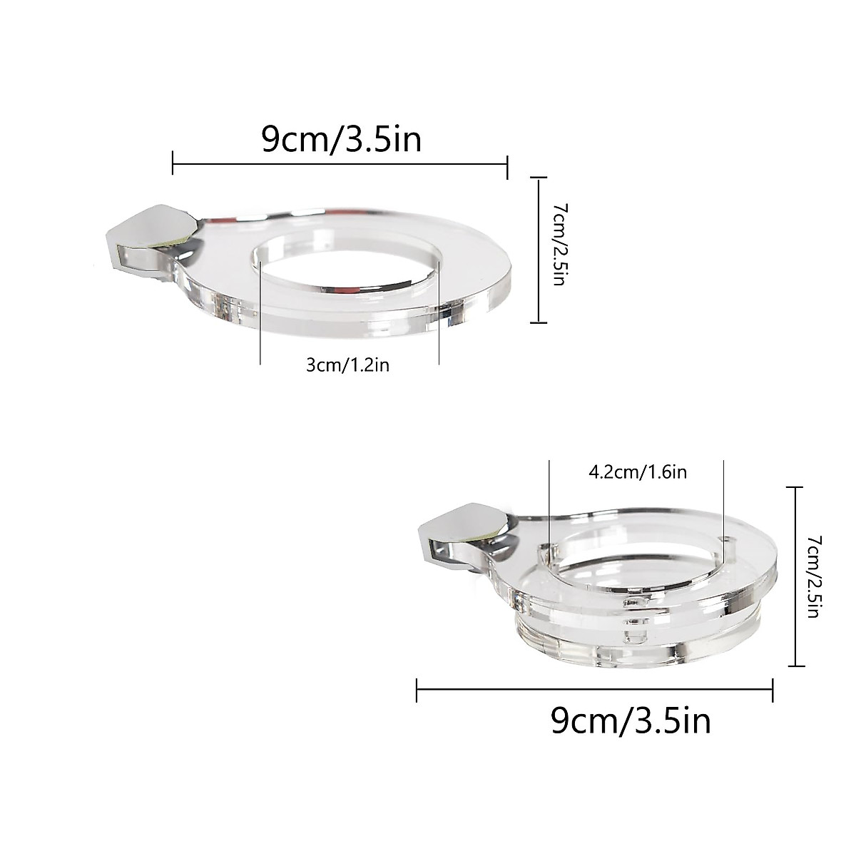 WANLIAN Lightsaber Wall Mount Vertical Lightsaber Holder Acrylic Lightsaber Display Stand for Display Lightsaber wall(clear,hold 1 lightsaber)