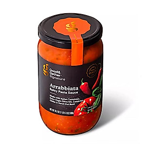 Italian Arrabbiata Spicy Pasta Sauce 2 Glass Jars 24.3oz each - By Good & Gather Signature