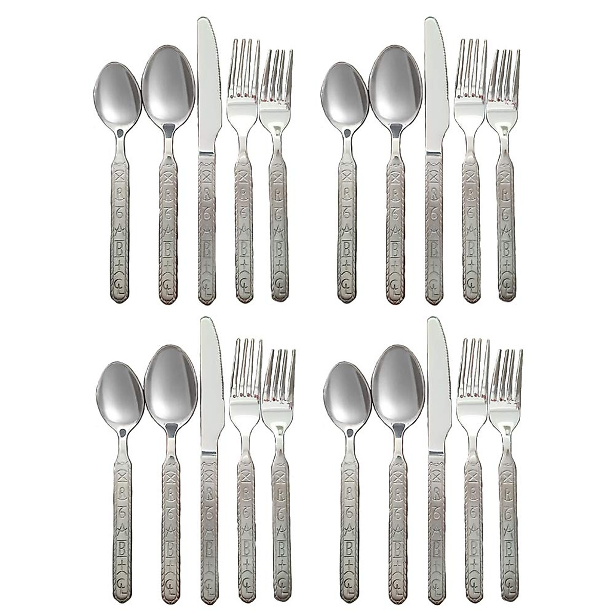 Ranch Brands Stainless Silverware Set (20 piece) by Cowboy Living