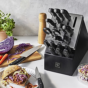 HENCKELS Definition Knife Block Set, 20-pc, Black