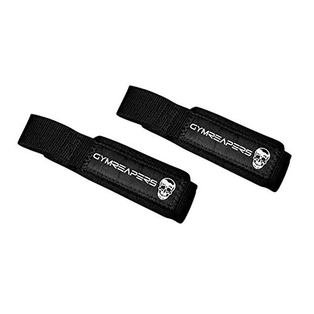 Gymreapers Lifting Wrist Straps for Weightlifting, Bodybuilding, Powerlifting, Strength Training, & Deadlifts - Padded Neoprene with 18" Cotton (Black)