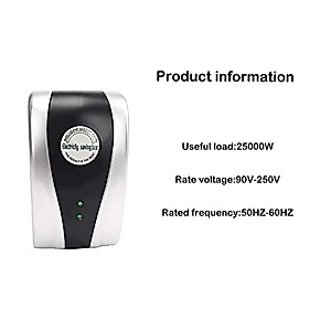 Duvik Power Saver, Energy Saver, Electricity Reducer Power Saving Box US Plug 90V-250V 30KW for Household Office Market 6 Pack, black