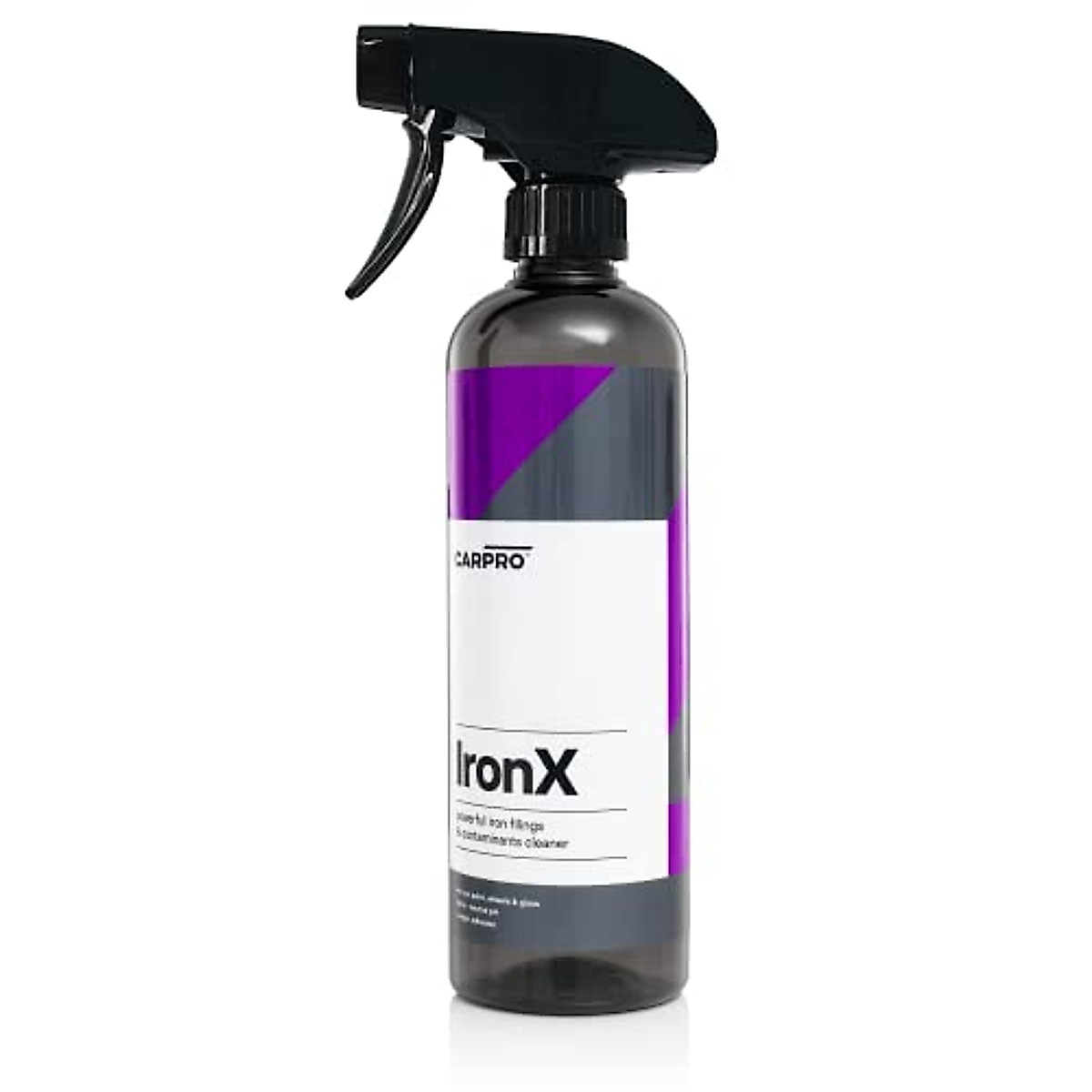 CARPRO IronX Iron Remover: Stops Rust Spots and Pre-Mature Failure of The Clear Coat, Iron Contaminant Removal - 500mL with Sprayer (17oz)