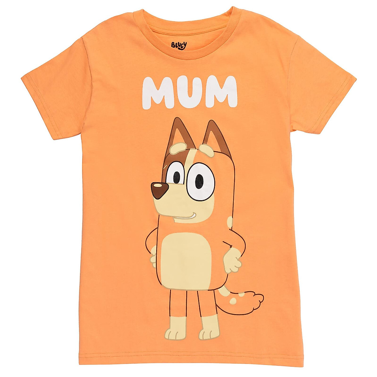 Bluey Mum Adult Womens Graphic T-Shirt Chilli Large