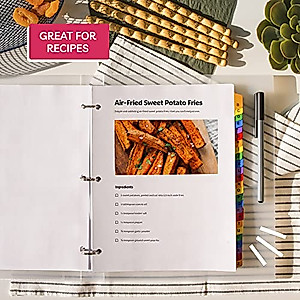 Alphabet Binder Dividers for 3 Ring Binder (3 Sets x 26 Tabs) Binder Tabs Dividers - 3 Ring Binder Dividers with Tabs - Tabs for Binders with Table of Contents Page - ABC A-Z Dividers // Paper Plan