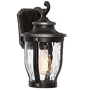 Home Decorators Collection McCarthy 1-Light Bronze Outdoor Wall Mount