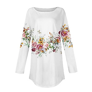 Womens Graphic Shirts Y2k Long Sleeve Tops Crewneck Sweatshirts Dressy Casual Fall Shirts Comfy Blouses Pullovers Holiday Deals Lightning Deals of Today My Recent Orders Placed by Me