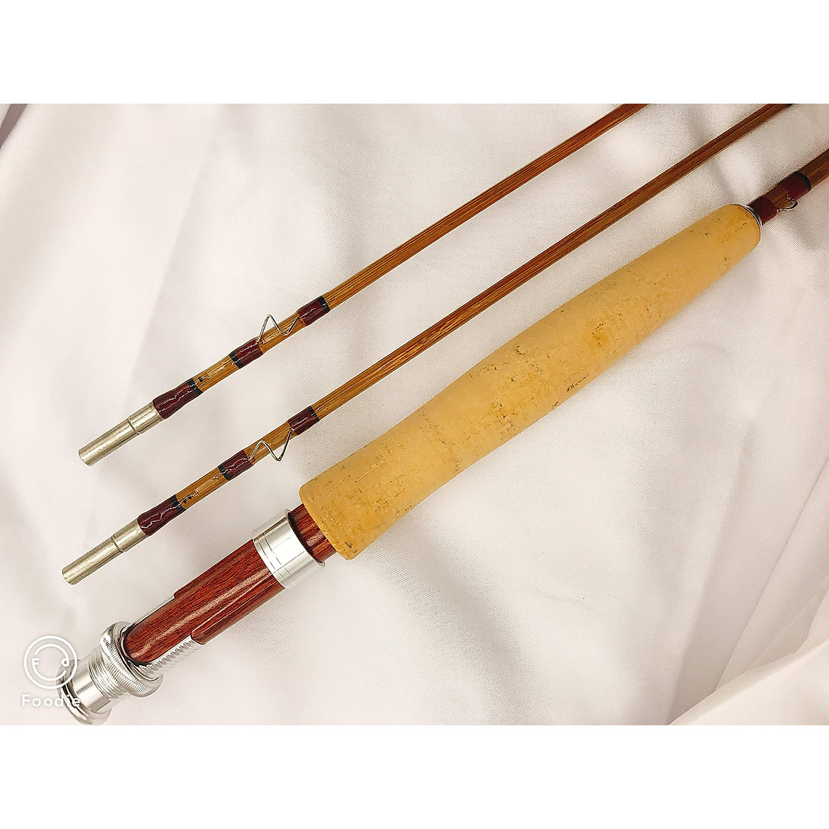 New Bamboo Fly Rod 7'6" for #5 Line Wt,2 Piece with 2 Tips.
