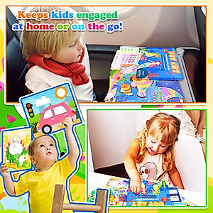 Dot Sticker Art, Crafts for Kids Ages 4-8, Toddler Arts and Crafts Kit for Toddlers-Easy Art Activity Craft for Toddlers Ages 3 to 7-Builds Fine Motor Skills & Hand-Eye Coordination, Toddler Crafts