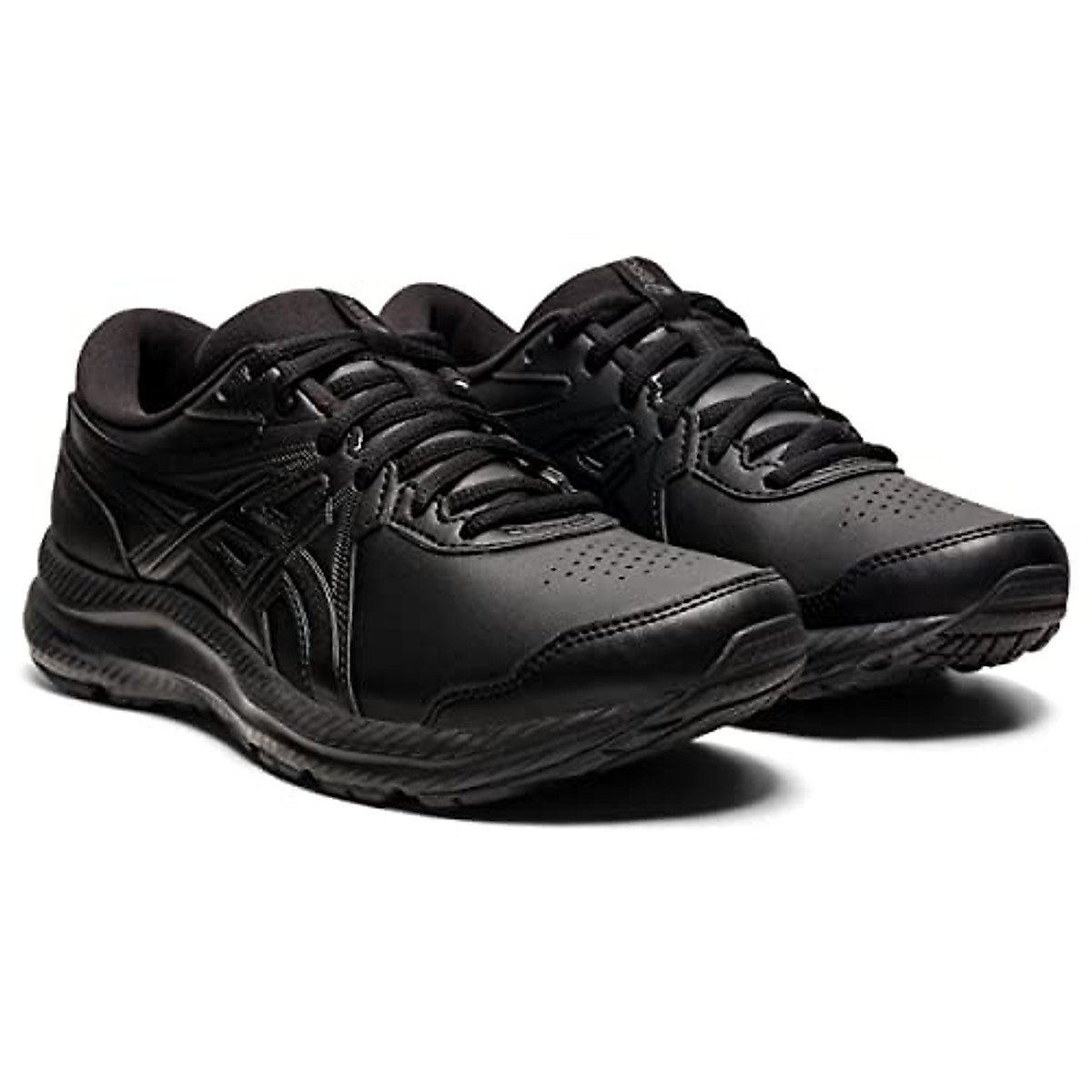 ASICS Women's Gel-Contend SL Walking Shoes, 8.5, Black/Black