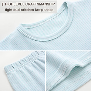 Enfants Chéris Neutral Toddler Pajamas for Girl Boy Pajamas 24 Month Green Stripes