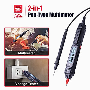 Voltage Tester, LONVOX Non-Contact Voltage Tester with 12-1000V/48-1000V AC Dual Range, Flashlight, Audible and Visual Alarm, LED Display, Wire Breakpoint Tester, Electrical Tester for Home Renovation