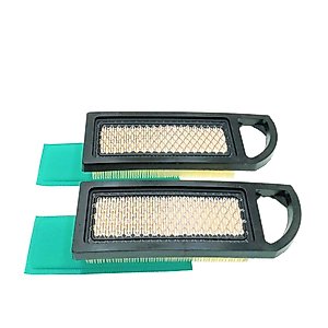 MOWFILL 2 Pack 697153 Air Filter Replace for BS 697014 697634 698083 794422 795115 797008 OEM Air Cleaner Cartridge with 697015 Pre Filter Fits Lawn Mower Air Cleaner Element