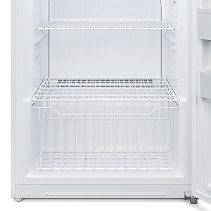 KoolMore Upright Freezer/Refrigerator Convertible, 2-in-1 Appliance, Home, Dorm, and Garage Ready Fridge/Freezer Storage for Fresh or Frozen Food and Drinks, Wire Shelves and Drawer [White] (RUF-17C)