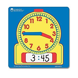 Learning Resources Write and Wipe Student Clocks, Help Kids Practice Time, Clocks for Kids, Write and Wipe Clocks, Homeschool, Classroom, Set of 10