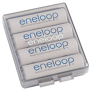 Eneloop Panasonic BQ-CASEK6SA pro Battery Storage Cases with 4AA or 5AAA Battery Capacity, Obsidian Gray (Pack of 6)