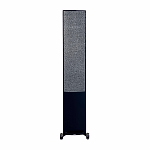 ELAC Uni-Fi Reference 3-Way 5-1/4" Floor Standing Speaker, Oak or Walnut Tower Speaker for Home Theater and Stereo System, Black Baffle with Walnut Sides